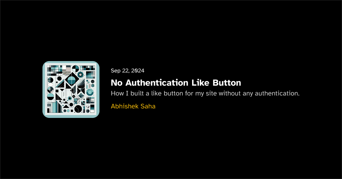 No Authentication Like Button | Little Things